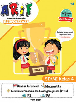 Arif Berprestasi Untuk Sekolah Dasar Kelas 4 - BukaBuku.com - Toko Buku Online
